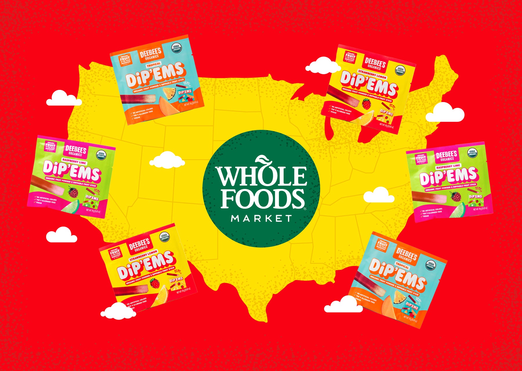 Find Dip'Ems at Whole Foods USA! – DeeBee's Organics