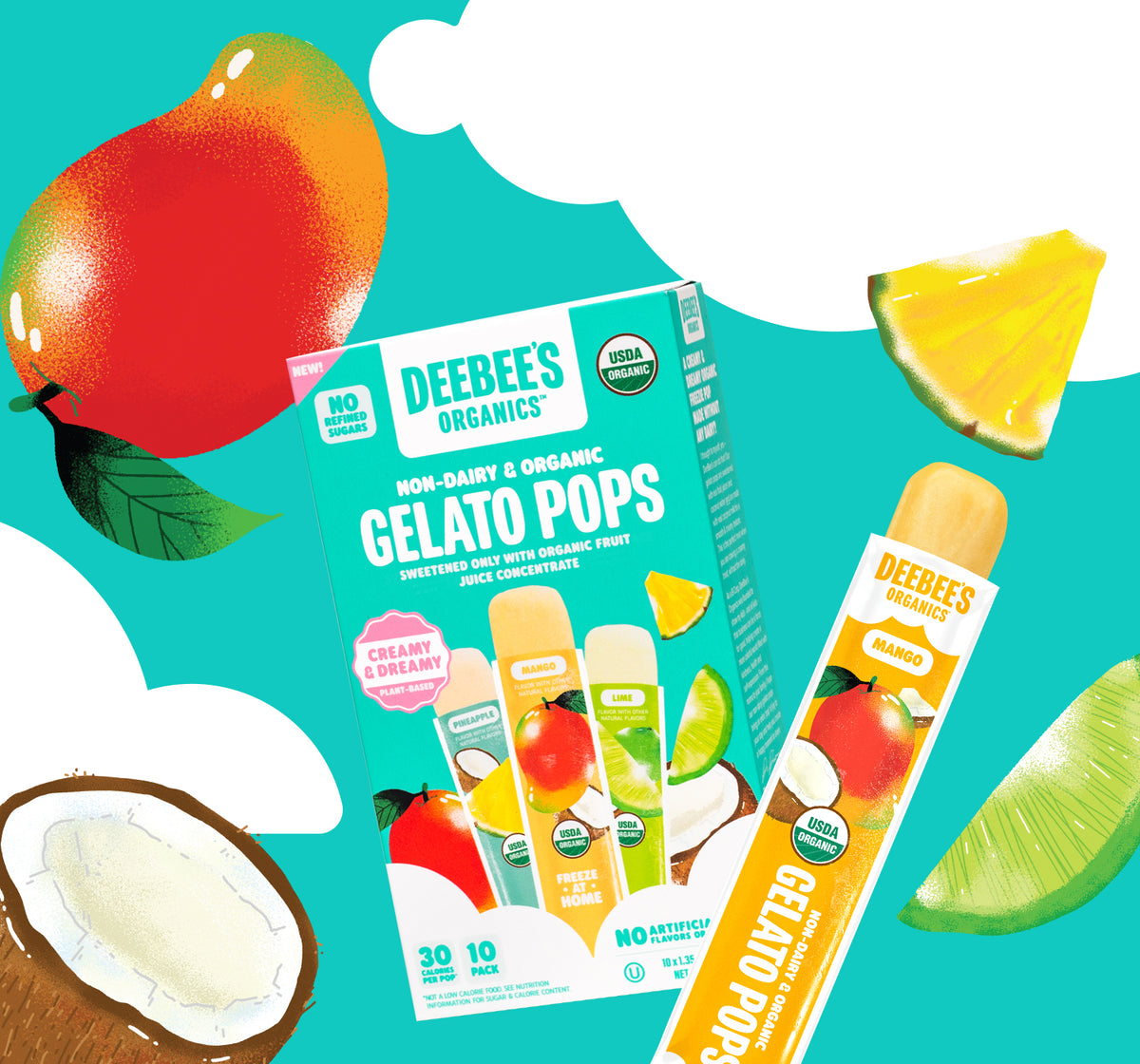 Organic Superfruit Freezie Pops & Frozen Treats | DeeBee's Organics